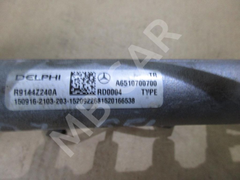 A6510700700 Рампа топливная MERCEDES-BENZ E-класс W212/S212/C207/A207 ...
