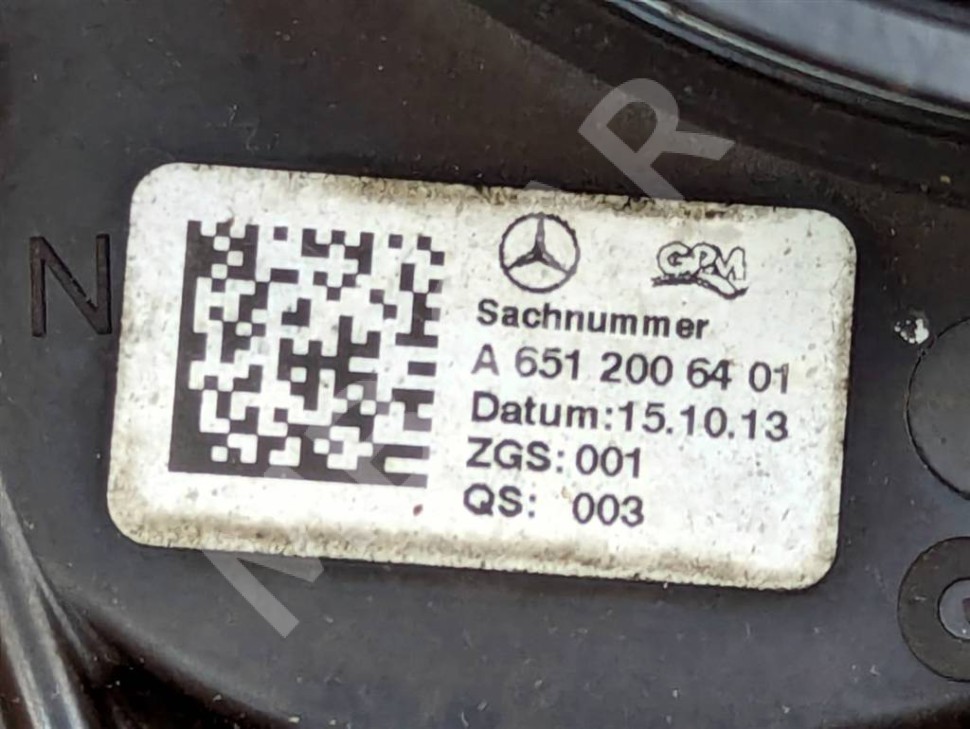 A6512006401 Помпа MERCEDES-BENZ C-класс W204/S204/С204 рестайлинг (2011 ...